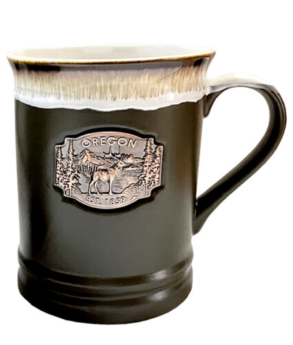 Oregon 3D Medallion Mug - Reactive Glaze - Americaware