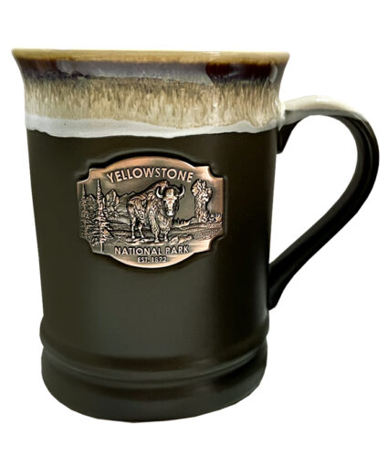 Yellowstone 3D Medallion Mug - Reactive Glaze - Americaware